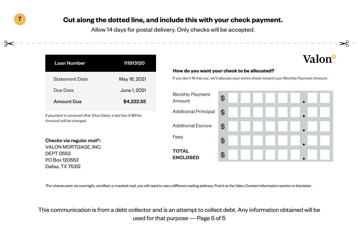 Monthly Statements – Valon Mortgage Help Center